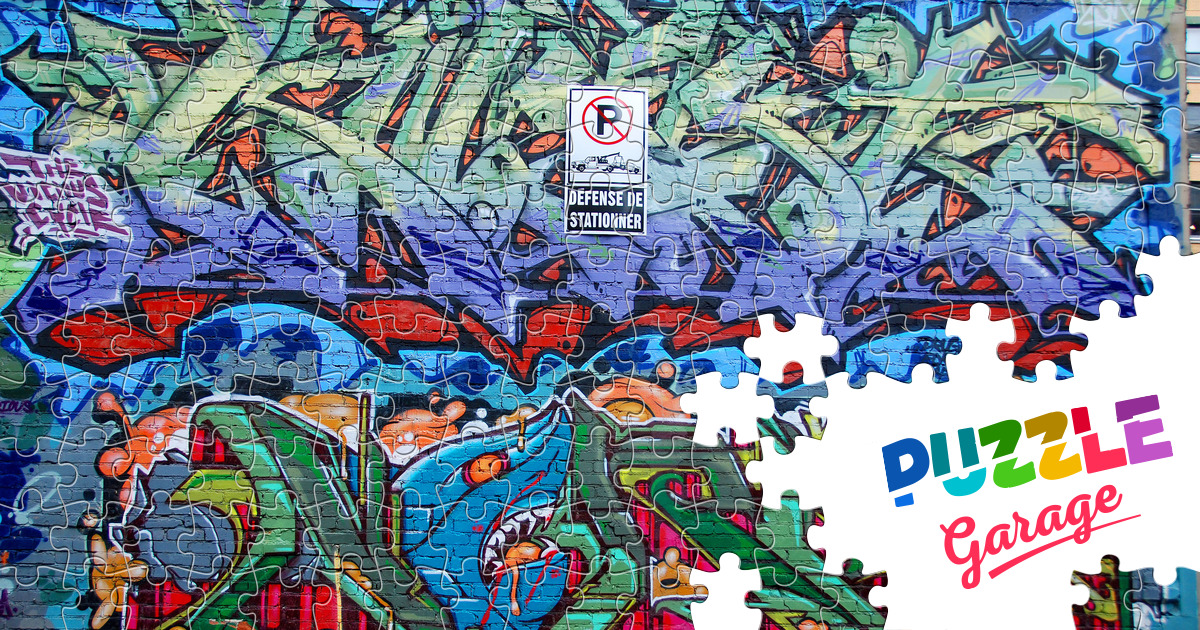 Street graffiti in Montreal Jigsaw Puzzle (Art, Graffiti) | Puzzle Garage