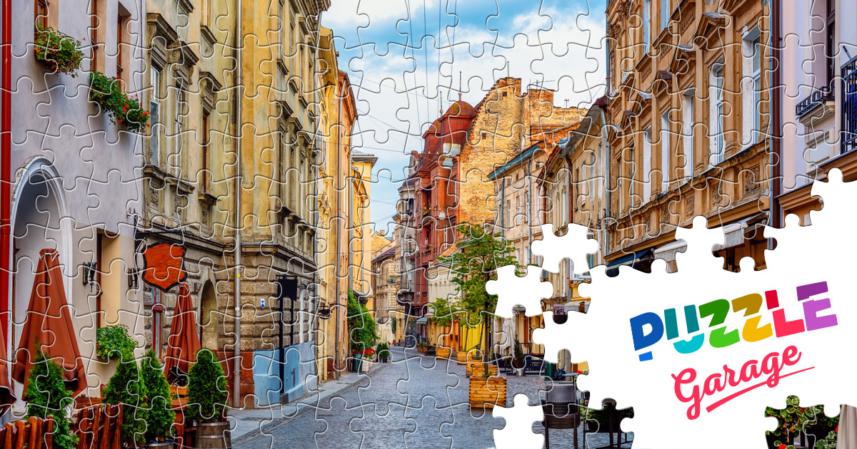 Historical center of Lviv Jigsaw Puzzle (Countries, Ukraine) | Puzzle ...