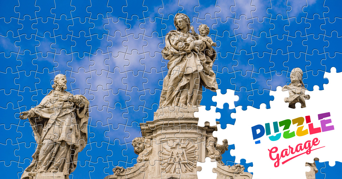 Sculptures on the Church of Santa Maria Maggiore Jigsaw Puzzle ...