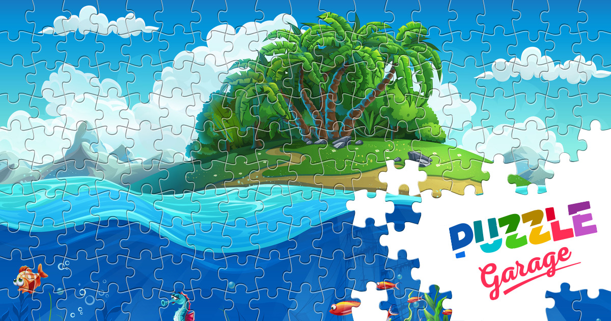 Undersea world Jigsaw Puzzle (For children, Cartoon Illustrations ...