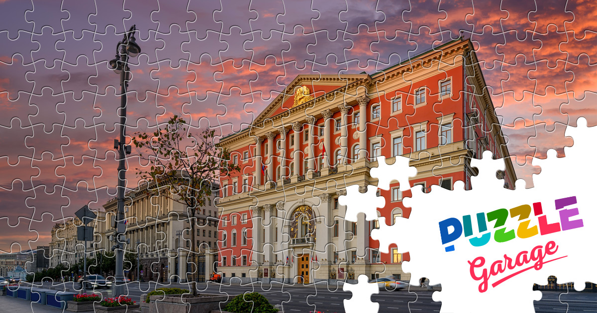 View of the building of the Moscow City Hall Jigsaw Puzzle (Countries ...