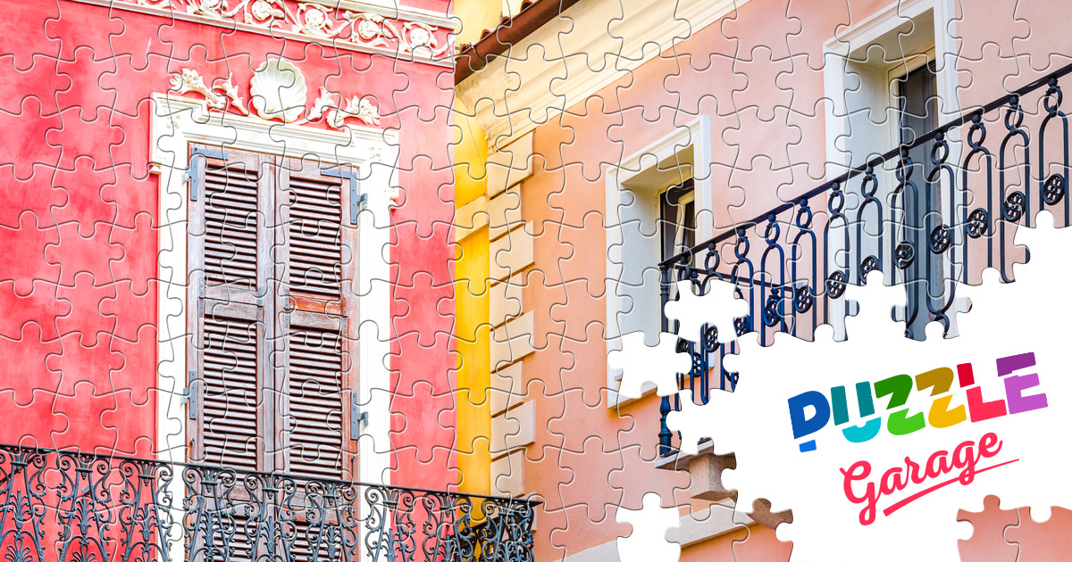 Colorful walls and balconies Jigsaw Puzzle (Home, Facades) | Puzzle Garage