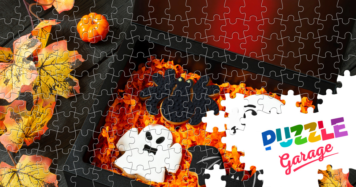 Gingerbread cookies in a box Jigsaw Puzzle (Holidays, Halloween ...