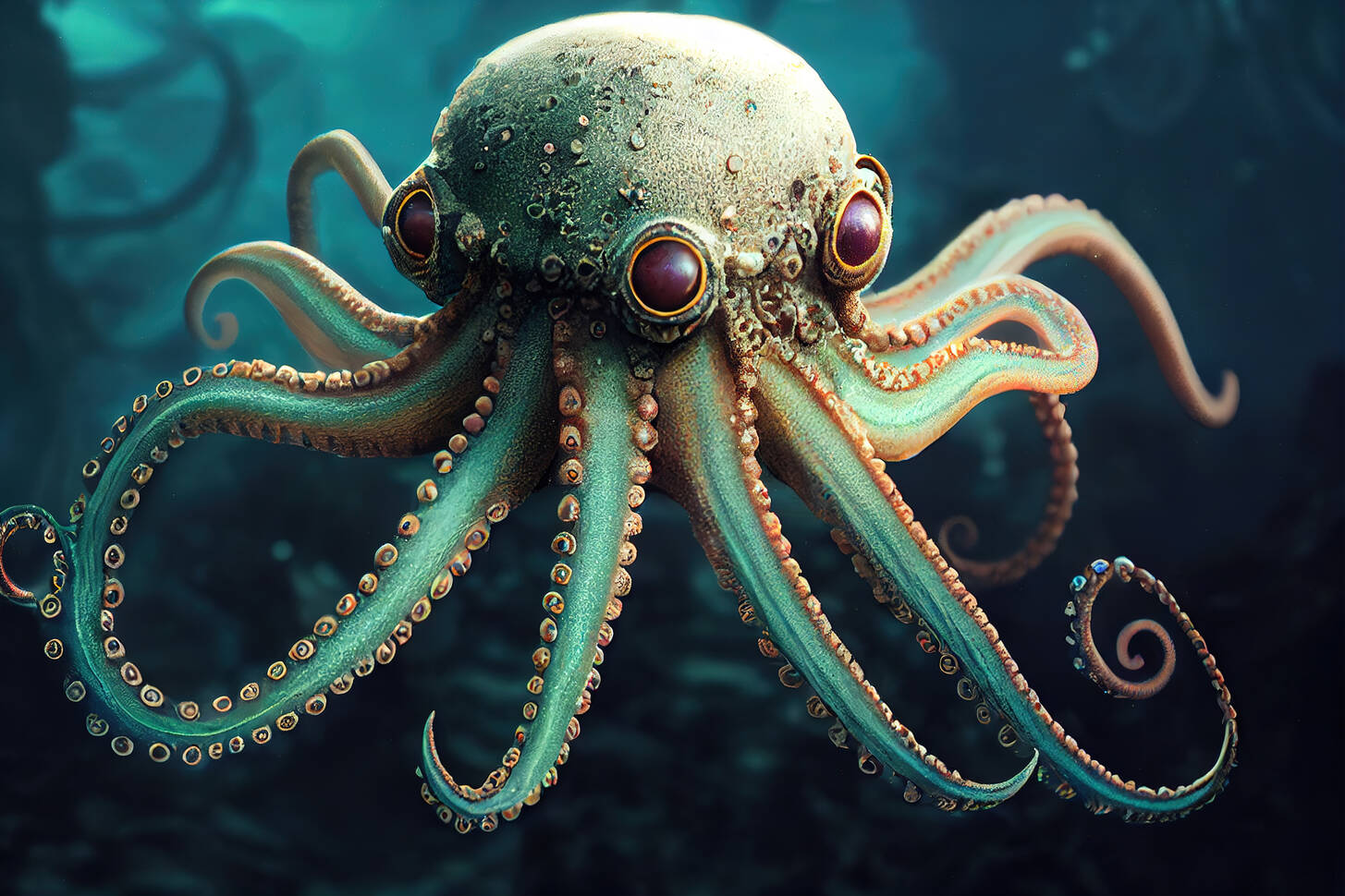 Biomechanical octopus Jigsaw Puzzle (Space, Sci-Fi) | Puzzle Garage