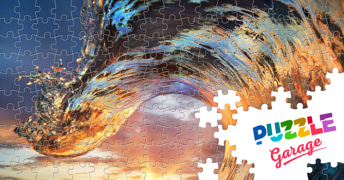 Wave Jigsaw Puzzle (Nature, Seas and Oceans) | Puzzle Garage