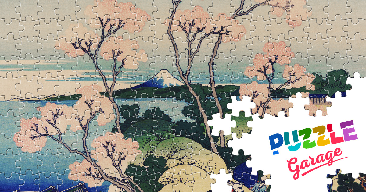 Katsushika Hokusai: "Goten Yama Hill, Shinagawa on the Tokaido" Jigsaw ...