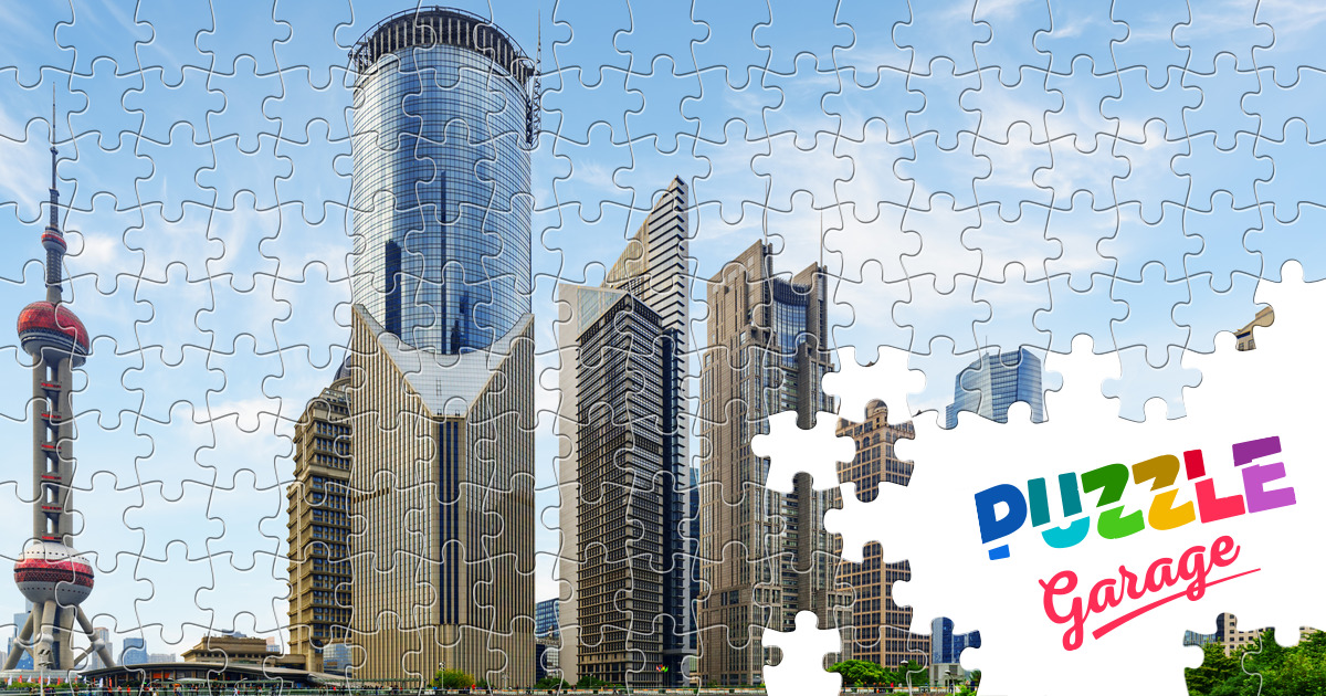 Shanghai skyscrapers Jigsaw Puzzle (Countries, China) | Puzzle Garage