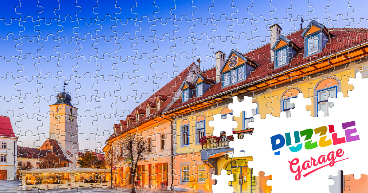 Great Square and the Council Tower of Sibiu Jigsaw Puzzle (Countries ...