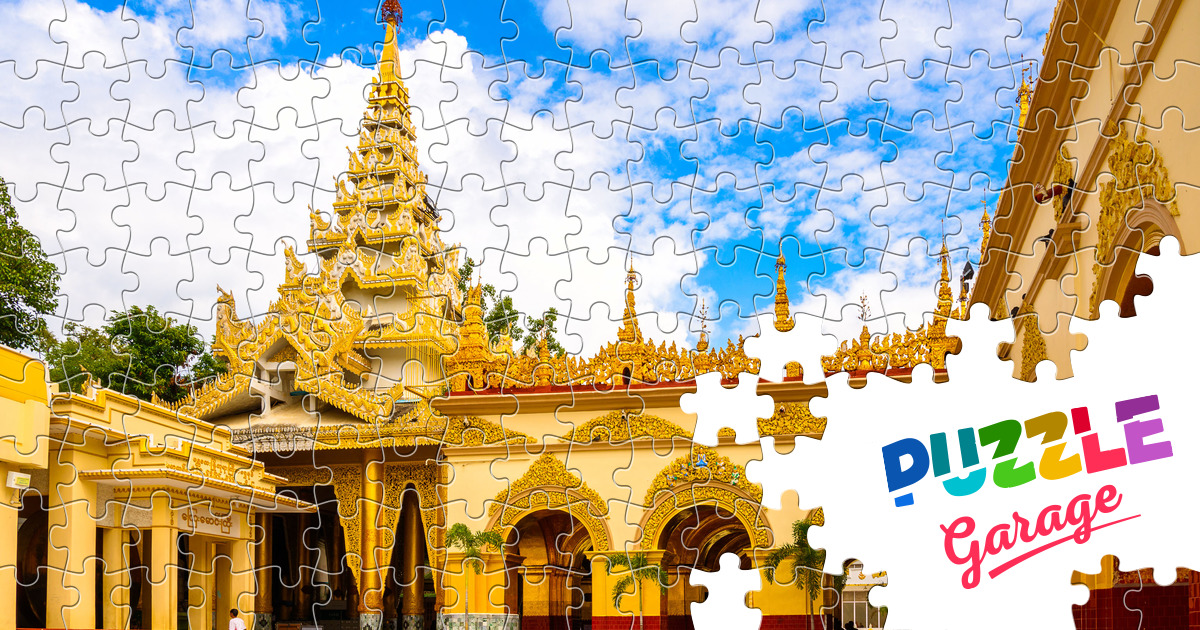 Buddha Mahamuni Temple Jigsaw Puzzle (Countries, Myanmar) | Puzzle Garage