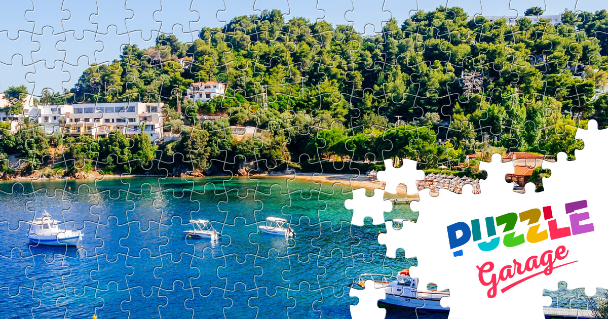Boats on the island of Skiathos Jigsaw Puzzle (Countries, Greece ...