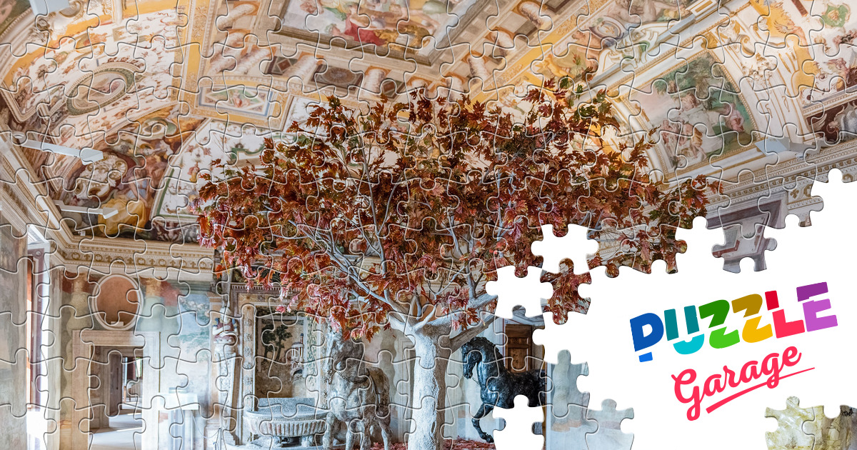 Interior of Villa d'Este in Tivoli Jigsaw Puzzle (Countries, Italy ...