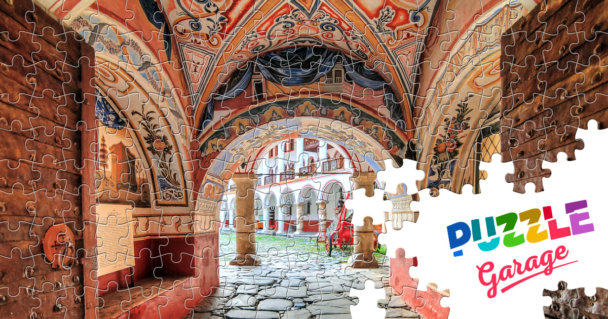 Rila Monastery gate Jigsaw Puzzle (Countries, Bulgaria) | Puzzle Garage