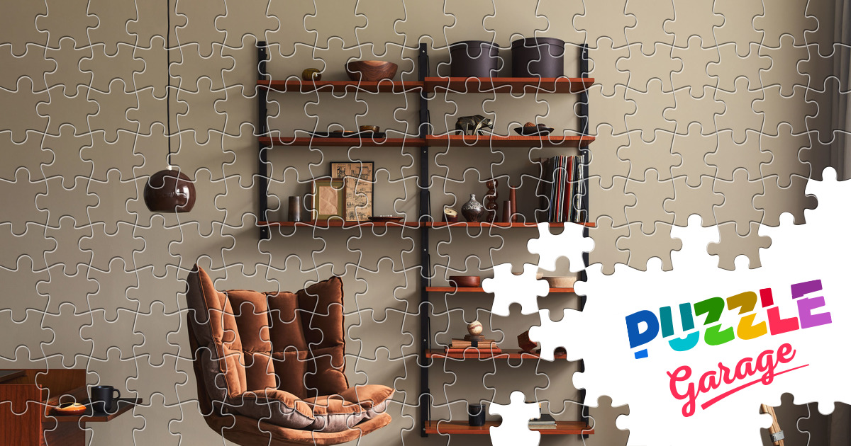 Retro living room Jigsaw Puzzle (Home, Interiors) | Puzzle Garage