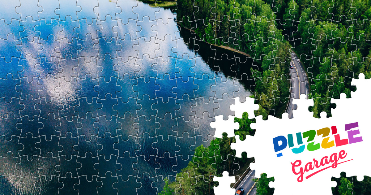 Lake road Jigsaw Puzzle (Countries, Finland) | Puzzle Garage