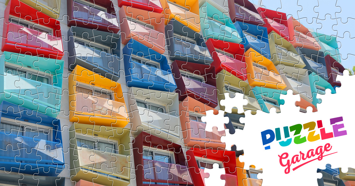 Colorful building in Valletta Jigsaw Puzzle (Countries, Malta) | Puzzle ...