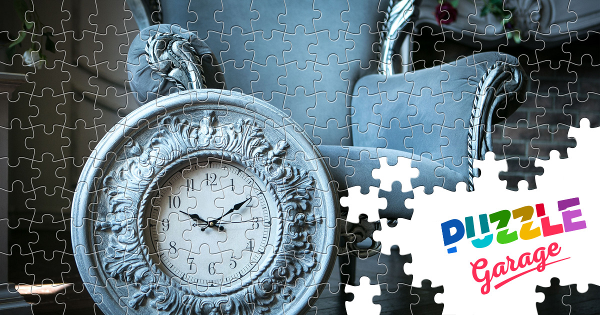 Vintage clock and armchair Jigsaw Puzzle (Stuff, Watches) | Puzzle Garage