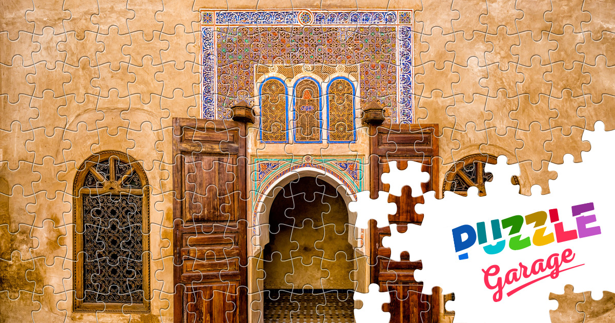 Traditional Moroccan house facade Jigsaw Puzzle (Countries, Morocco ...