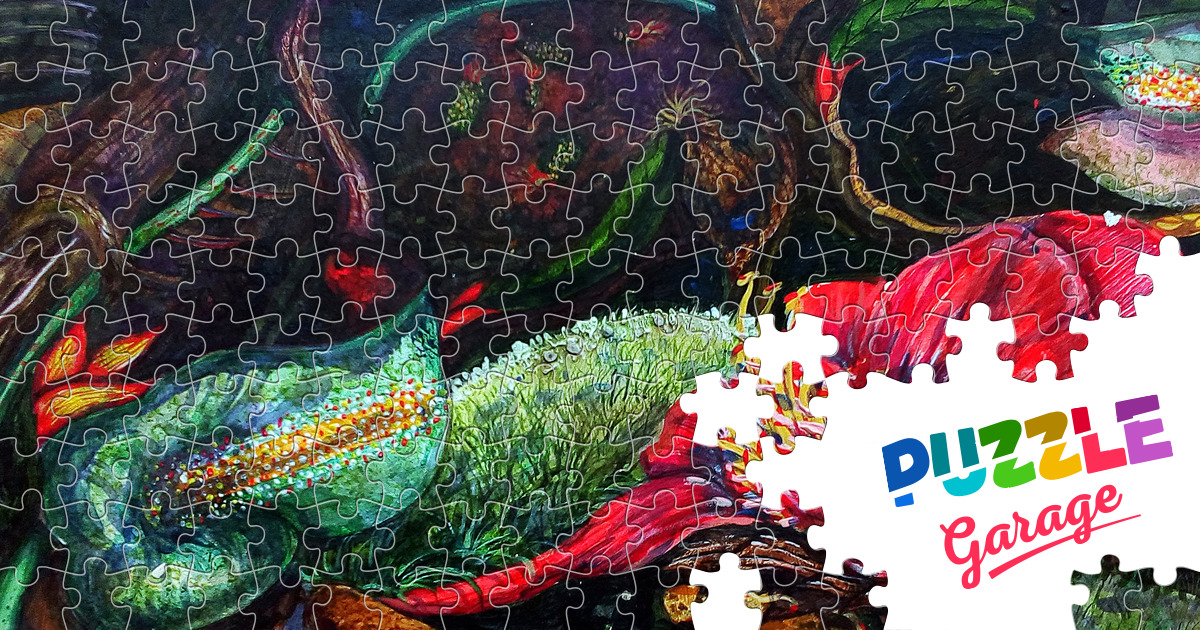 Abstract flowers Jigsaw Puzzle (Art, Painting) | Puzzle Garage