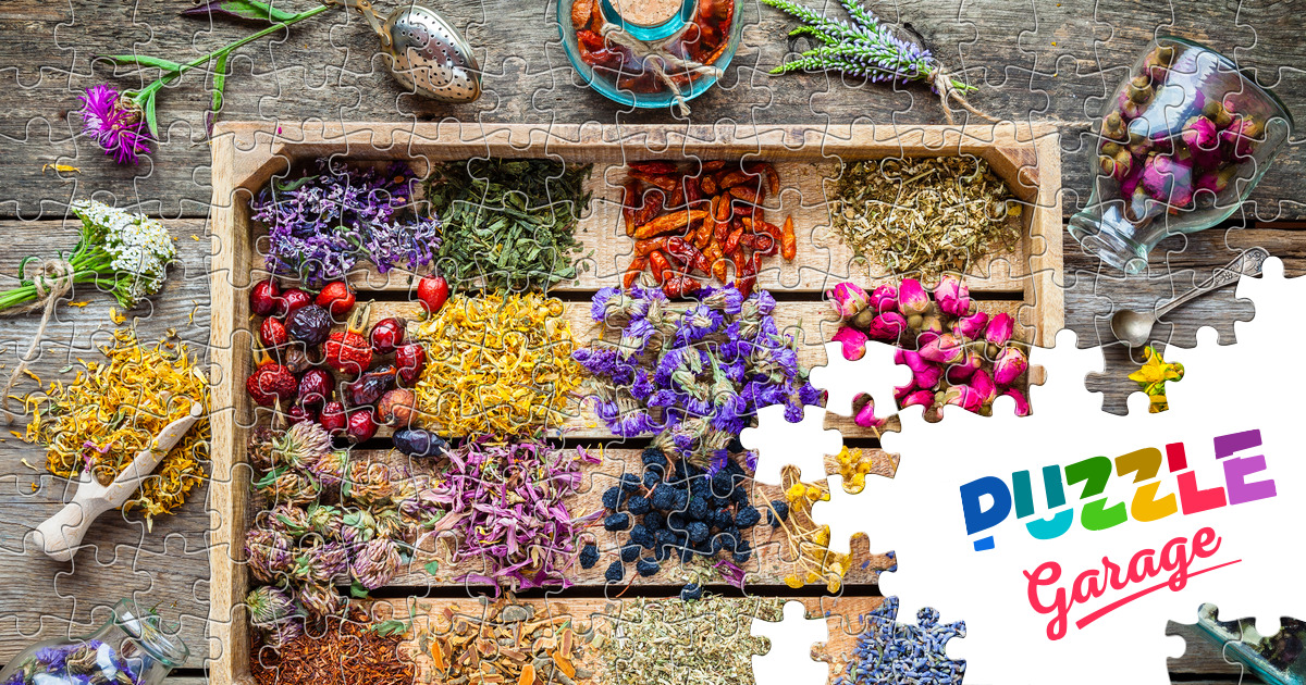 Medicinal flowers and herbs Jigsaw Puzzle (Plants, Flowers) | Puzzle Garage