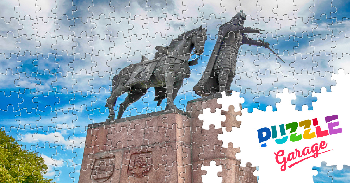 Monument to Grand Duke Gediminas, Vilnius Jigsaw Puzzle (Countries ...