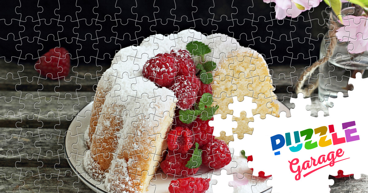 Cupcake with fresh raspberries Jigsaw Puzzle (Home, Food) | Puzzle Garage