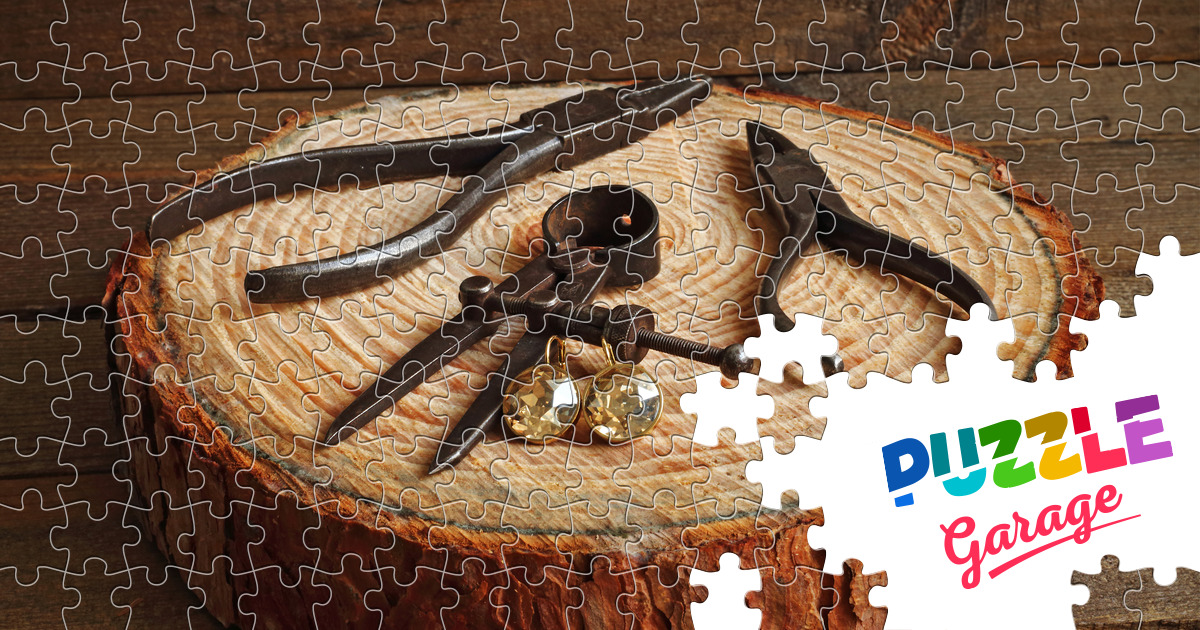 Earrings and tools Jigsaw Puzzle (Stuff, Tools) | Puzzle Garage