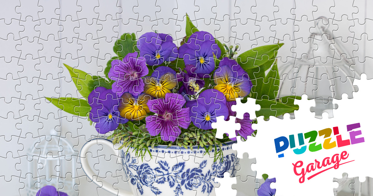 Blue violets Jigsaw Puzzle (Plants, Flowers) | Puzzle Garage