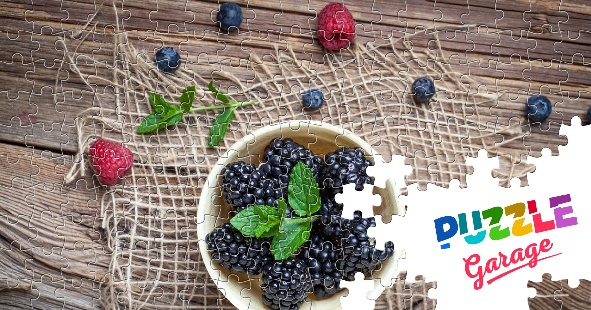 Blackberries in a bowl Jigsaw Puzzle (Plants, Berries) | Puzzle Garage
