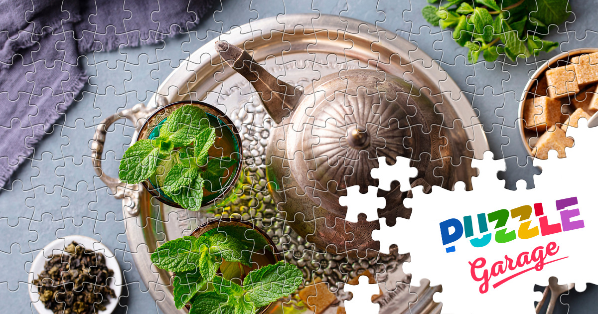 Moroccan mint tea Jigsaw Puzzle (Home, Food) | Puzzle Garage