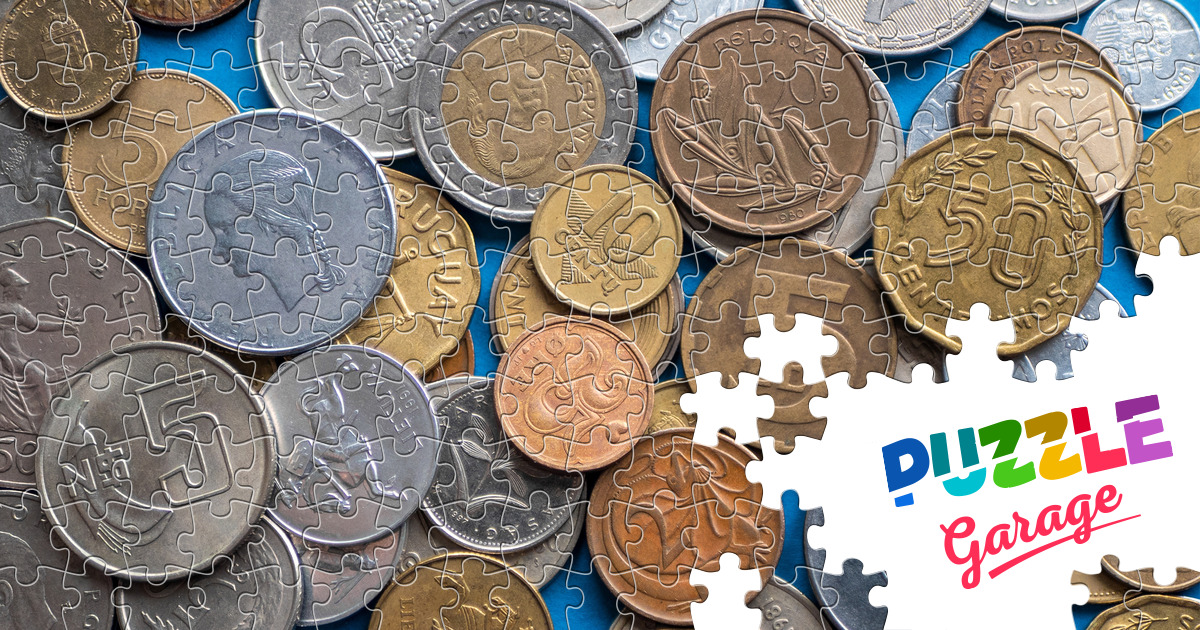 Different coins Jigsaw Puzzle (Other, Collecting) | Puzzle Garage
