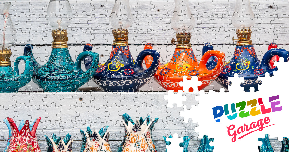 Kerosene lamps Jigsaw Puzzle (Home, Needlework) | Puzzle Garage