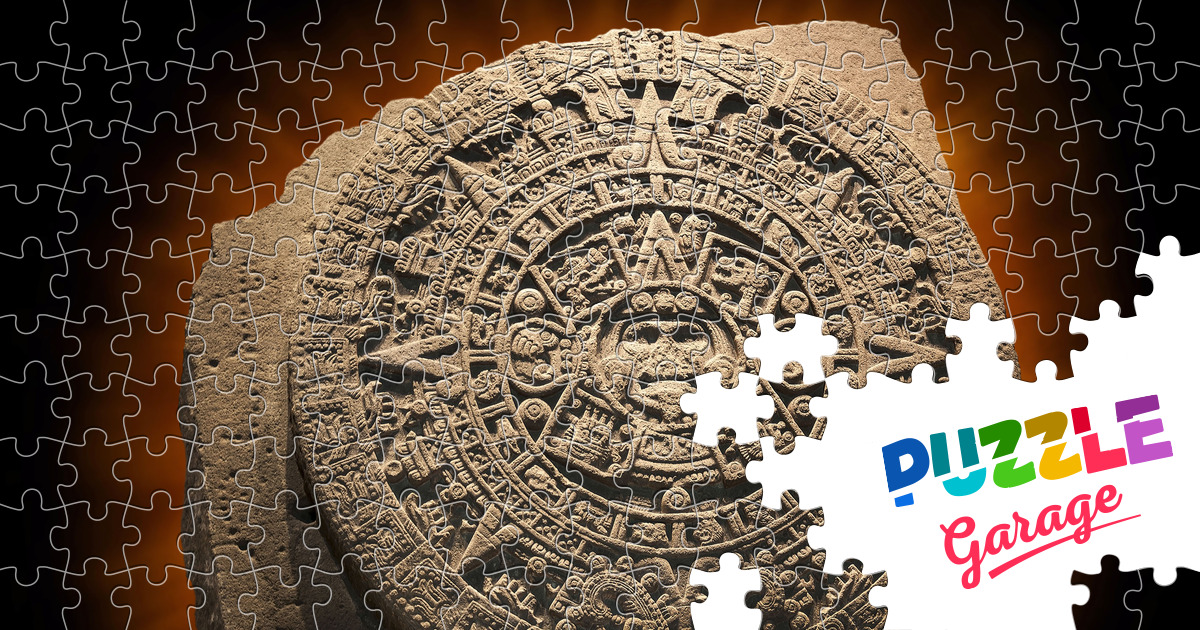 Aztec Archaeological Solar Calendar Jigsaw Puzzle (History, Archeology ...