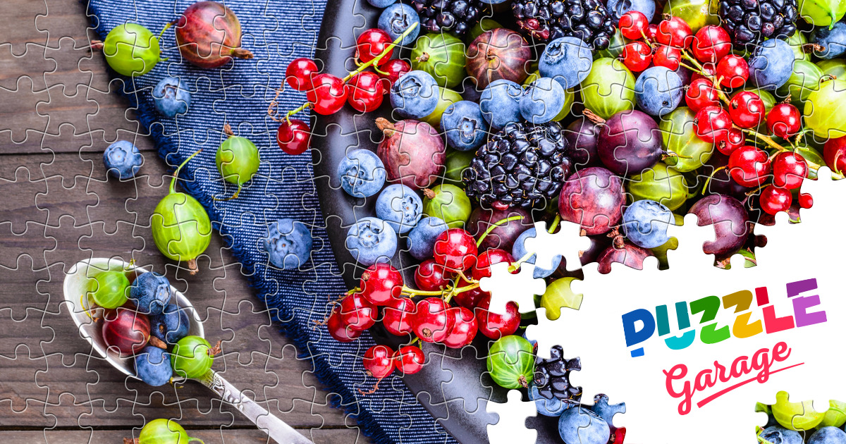 Berry platter Jigsaw Puzzle (Plants, Berries) | Puzzle Garage