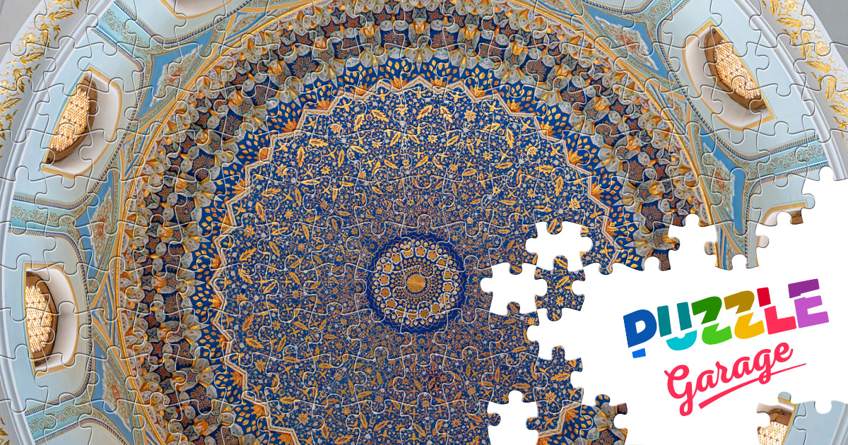 Mosaic on the dome of Khazrati Imam Jigsaw Puzzle (Countries ...