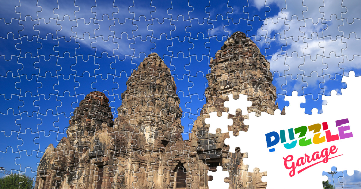 Prang Sam Yot Temple in Lopburi Jigsaw Puzzle (Countries, Thailand ...
