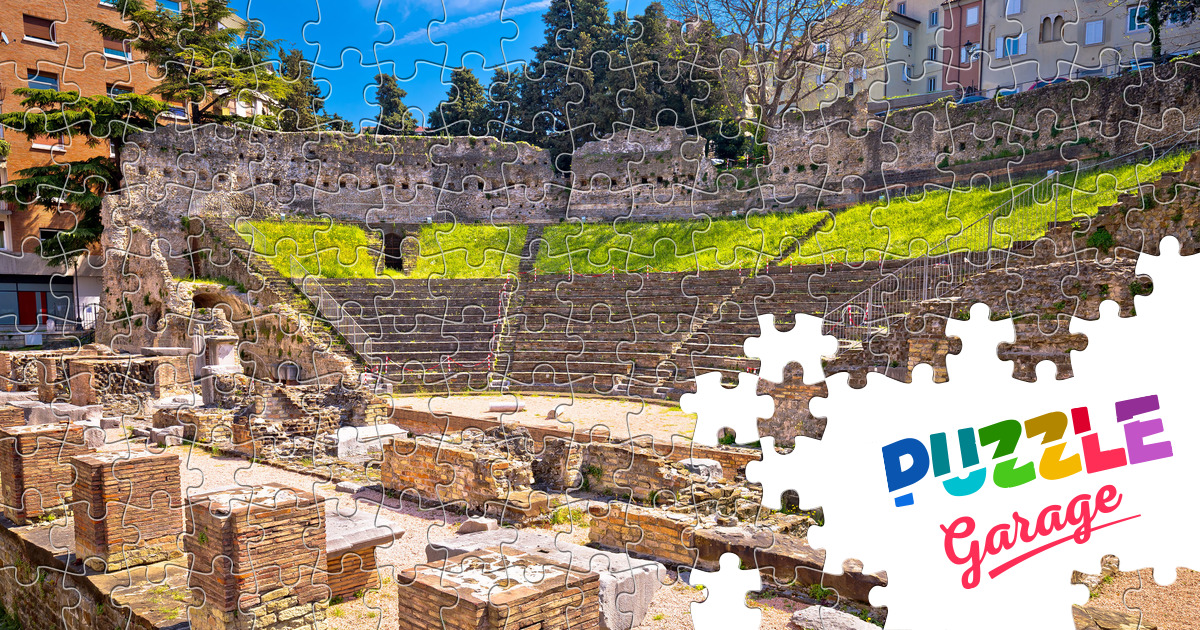 Ancient Roman theater of Trieste Jigsaw Puzzle (Countries, Italy ...
