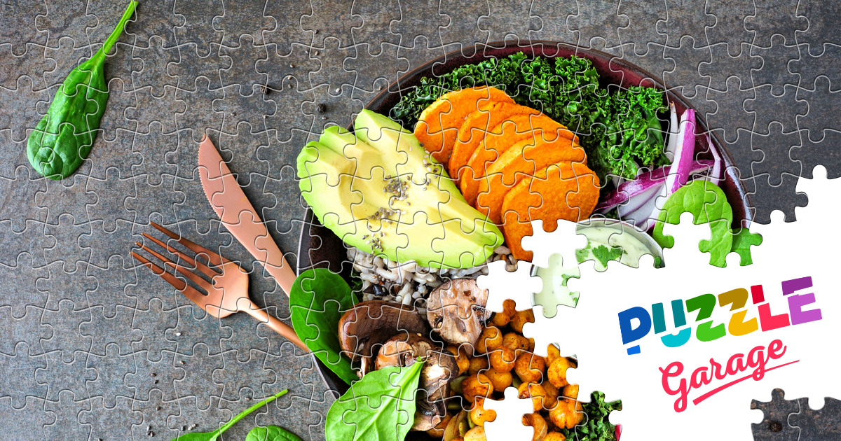 Dish with vegetables and herbs Jigsaw Puzzle (Home, Food) | Puzzle Garage