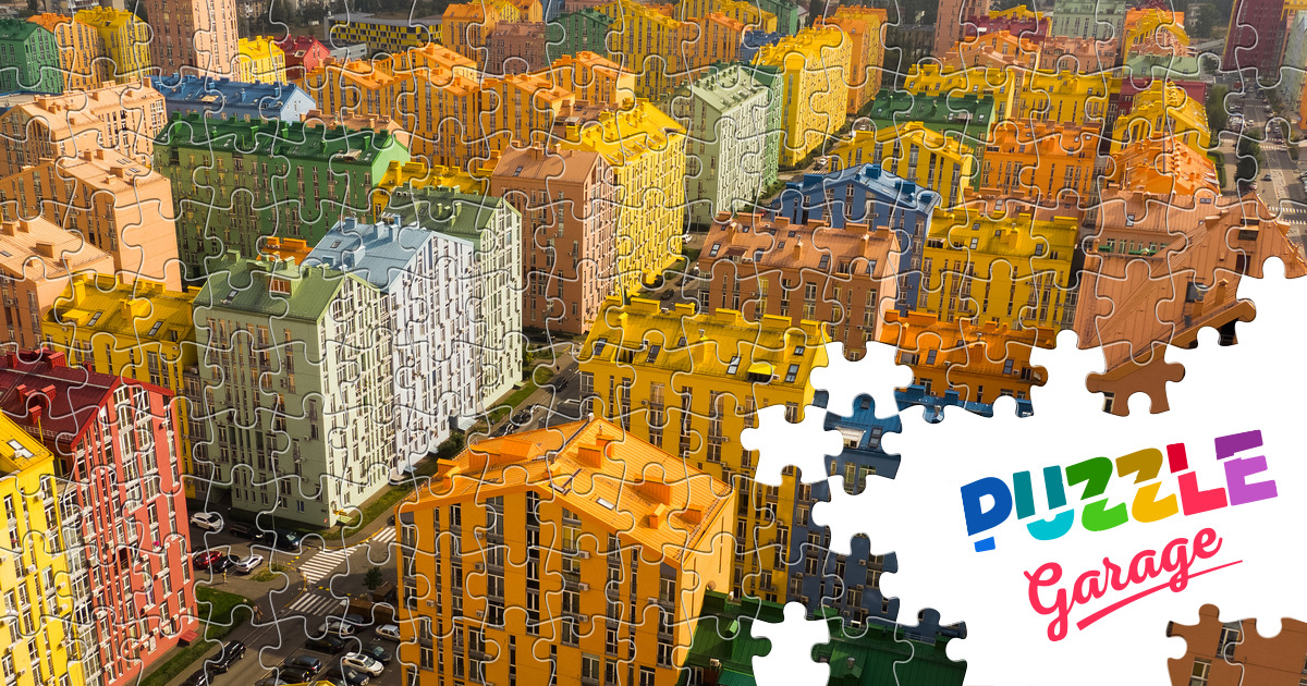 Residential complex view Jigsaw Puzzle (Cities of the world, Kyiv ...