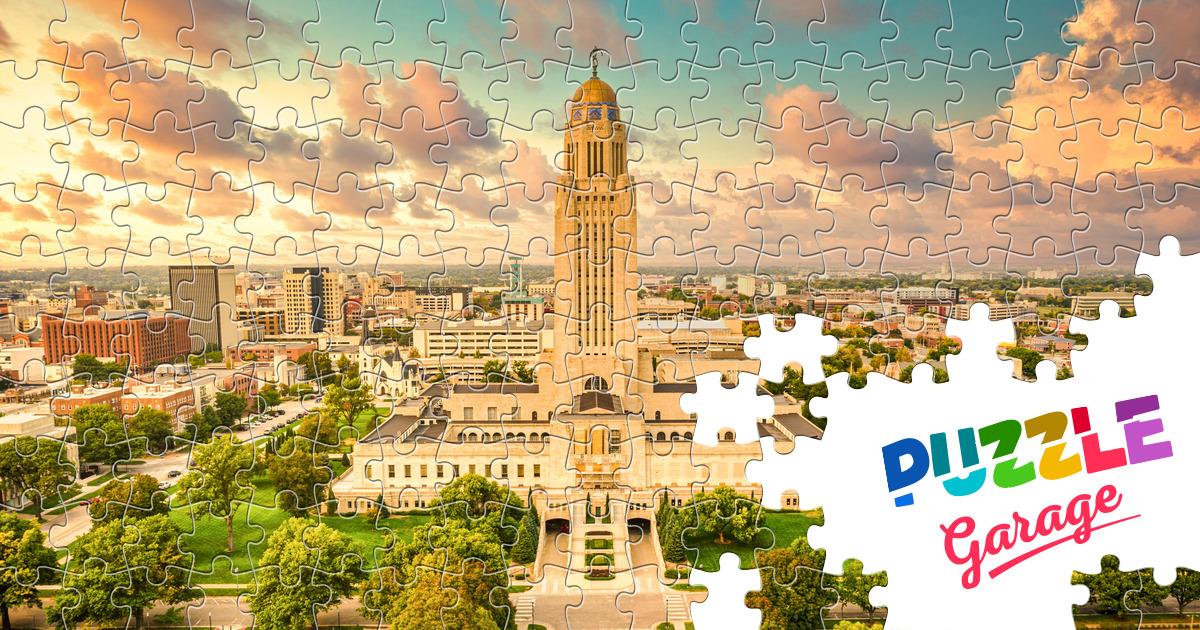 Nebraska State Capitol View Jigsaw Puzzle (Countries, USA) | Puzzle Garage