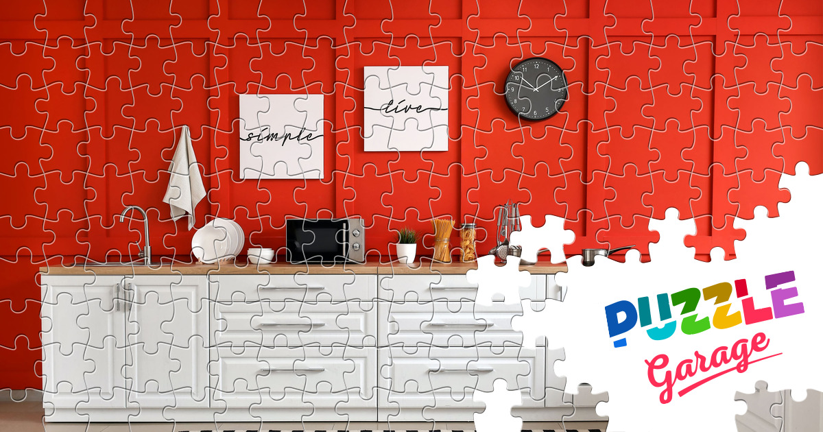 Stylish kitchen interior Jigsaw Puzzle (Home, Interiors) | Puzzle Garage