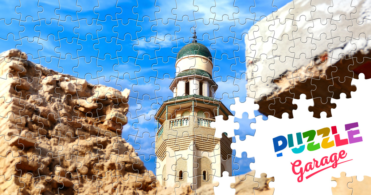 Mosque in Tozeur Jigsaw Puzzle (Countries, Tunisia) | Puzzle Garage