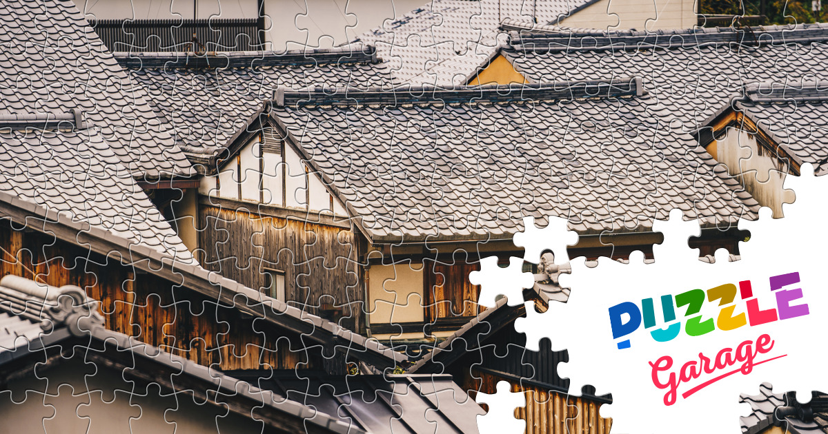 Traditional houses in Kyoto Jigsaw Puzzle (Countries, Japan) | Puzzle ...