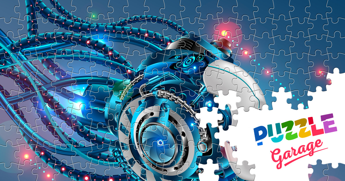 Profile of the face of a female cyborg Jigsaw Puzzle (Space, Sci-Fi ...