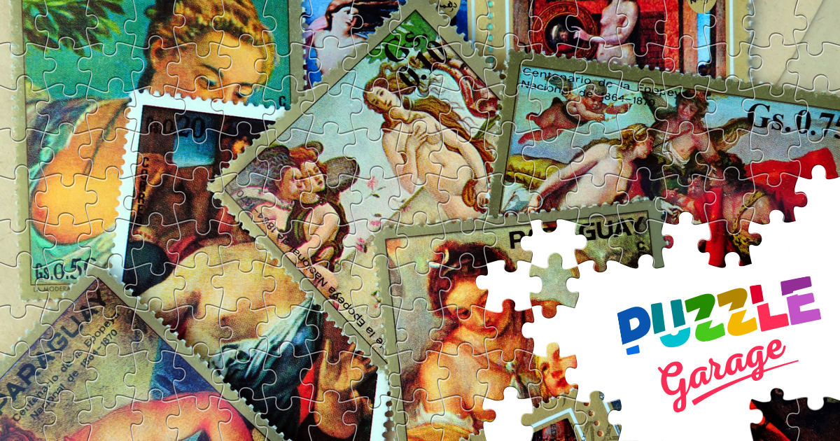 Postage stamps with portraits Jigsaw Puzzle (Other, Collecting ...