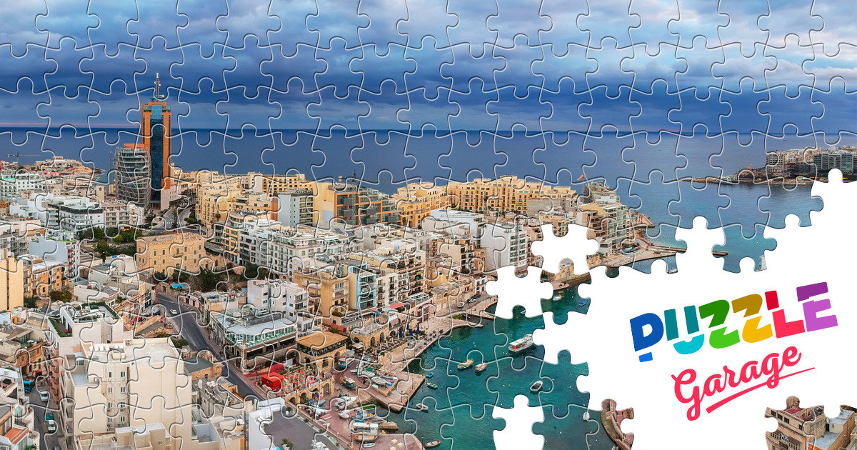 View of Spinola Bay in St. Julian's Jigsaw Puzzle (Countries, Malta ...