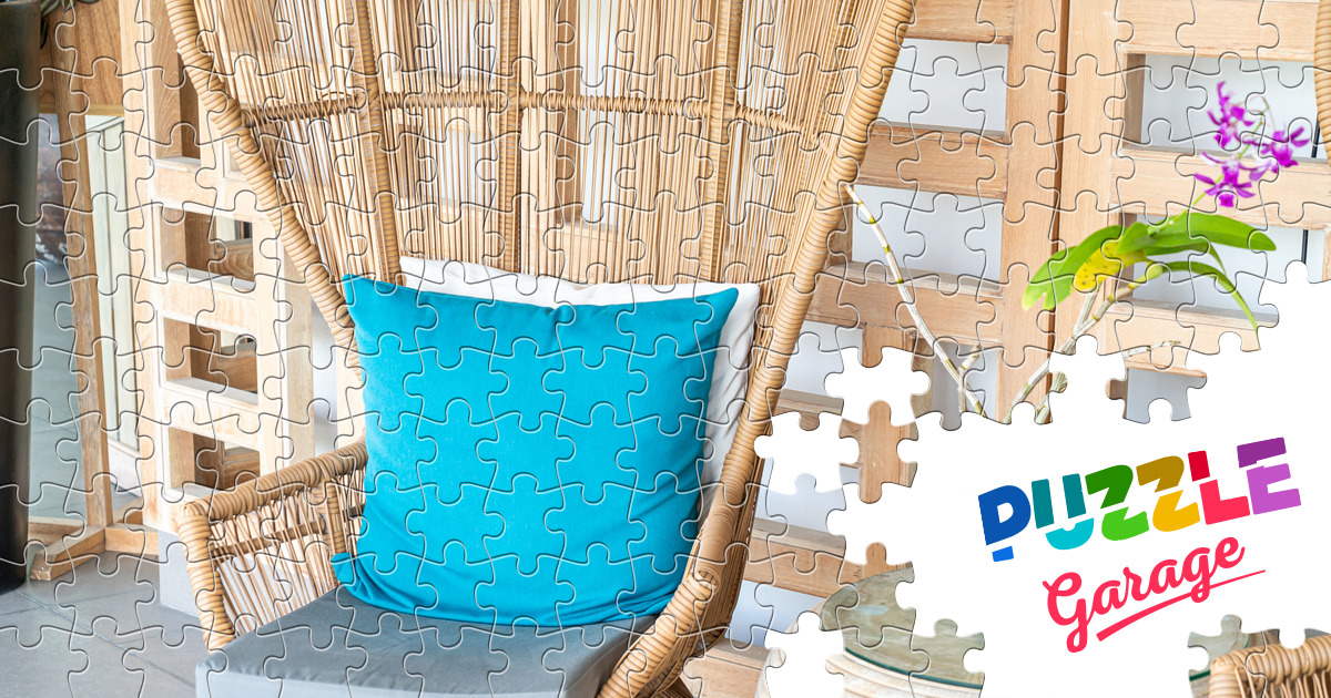 Wicker wicker chair Jigsaw Puzzle (Home, Interiors) | Puzzle Garage