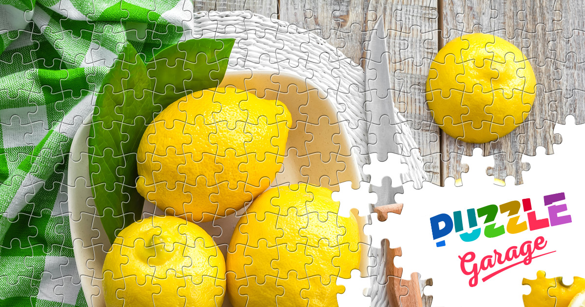 Lemons on the table Jigsaw Puzzle (Plants, Fruits) | Puzzle Garage