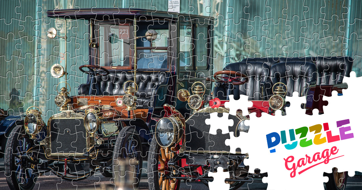 Two vintage cars Jigsaw Puzzle (Technics, Auto) | Puzzle Garage