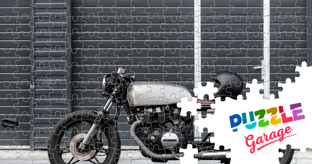 Gray motorcycle Jigsaw Puzzle (Technics, Moto) | Puzzle Garage