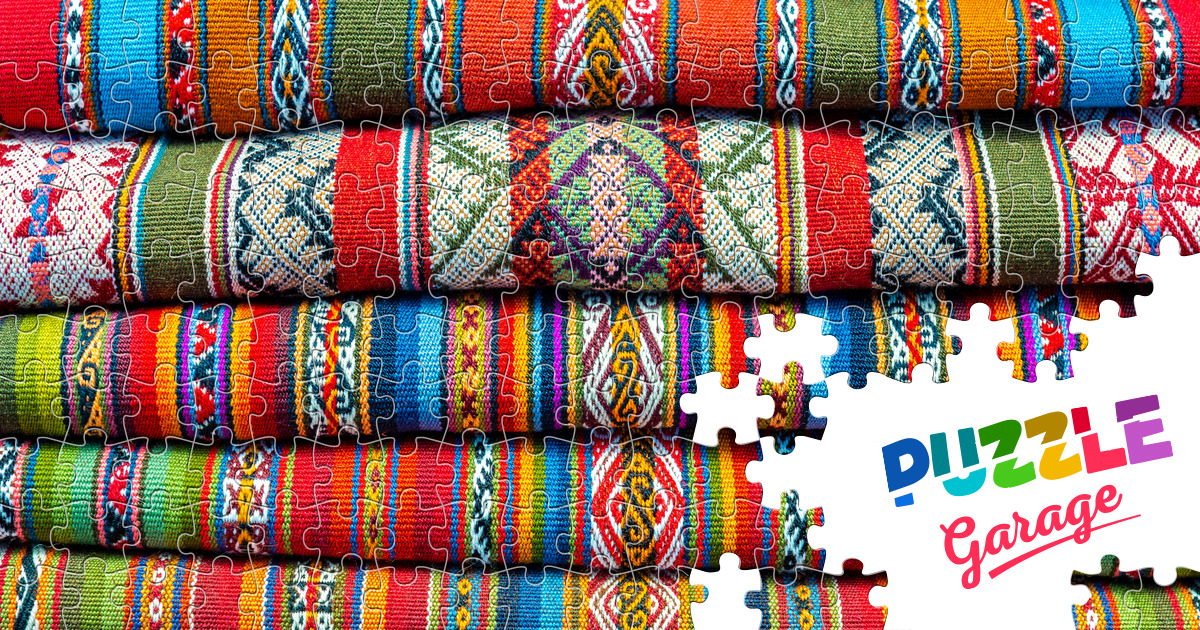 Andean fabrics Jigsaw Puzzle (Countries, Peru) | Puzzle Garage